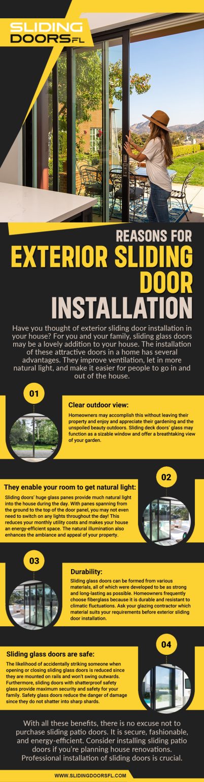 Exterior Sliding Door Installation : 5 Advantages